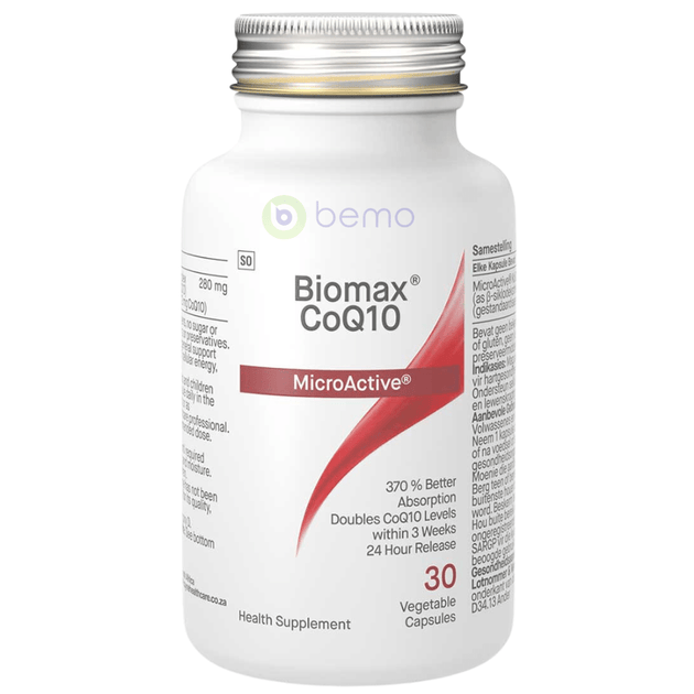 Coyne Healthcare, Biomax CoQ10 MicroActive, 30 vege capsules | bemo