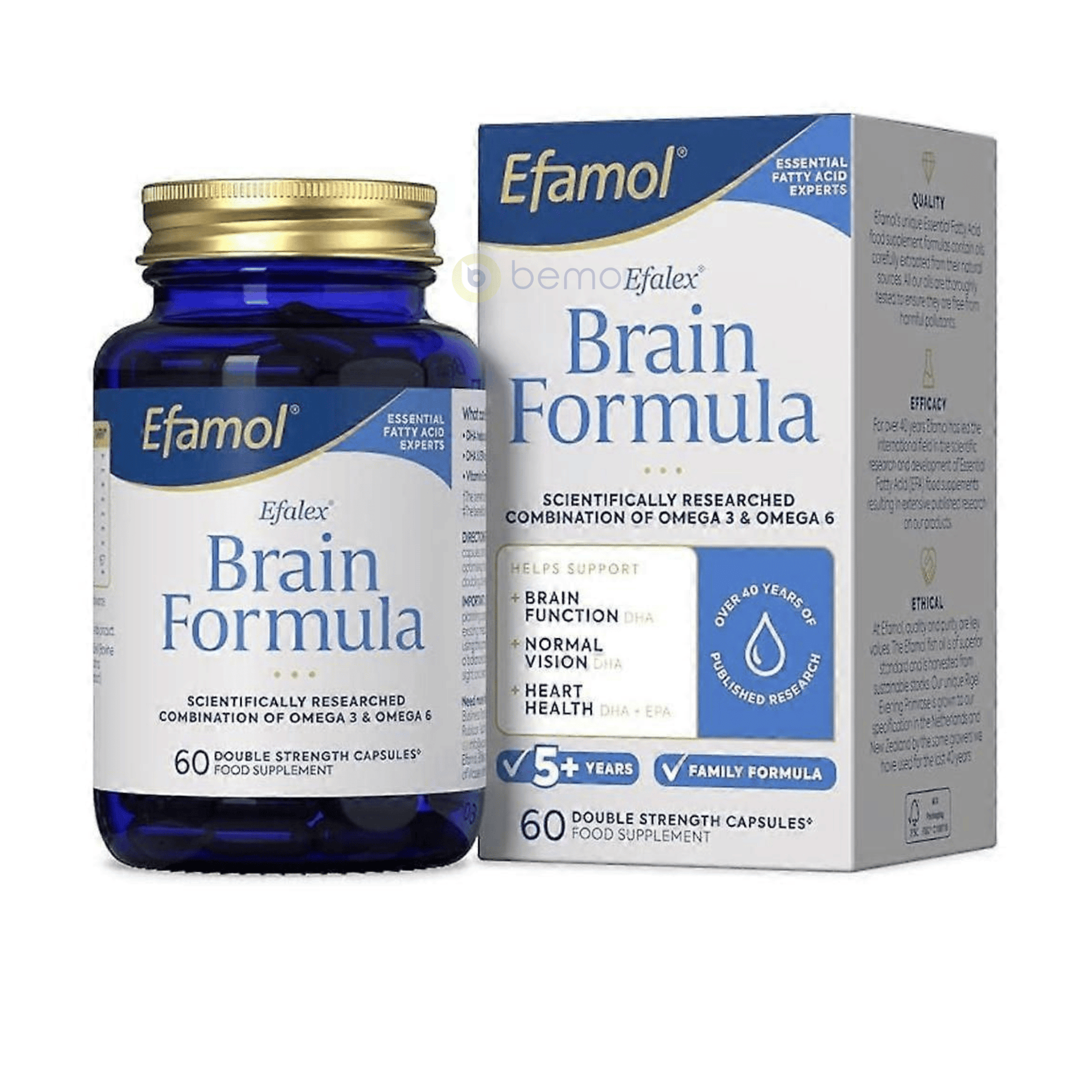 Efamol, Efalex Brain Formula, 60 Capsules | bemo
