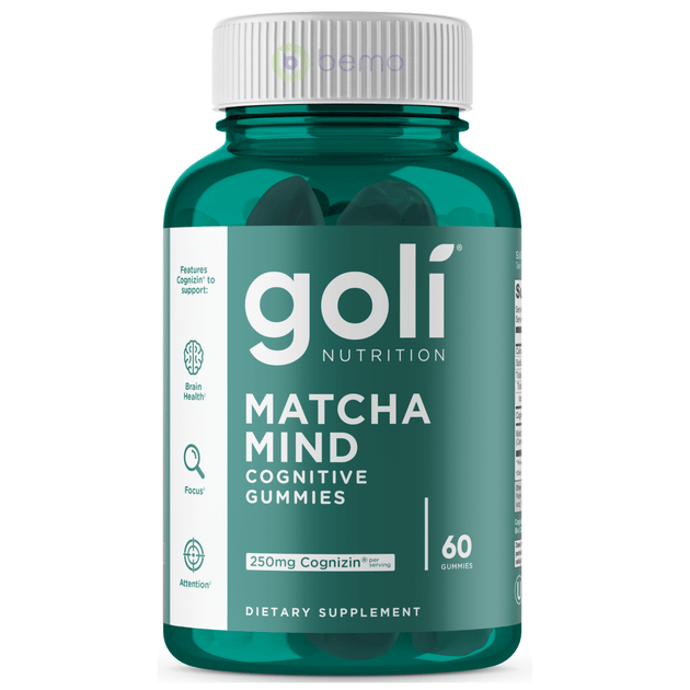 Goli Nutrition, Matcha Mind Cognitive Gummies, 60 Gummies | bemo