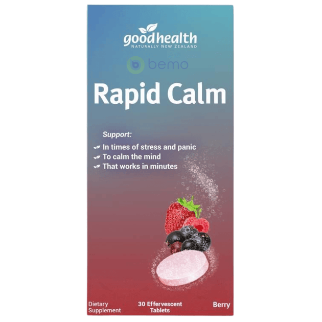 Good Health, Rapid Calm Berry Flavour, 30 Effervescent Tabs | bemo