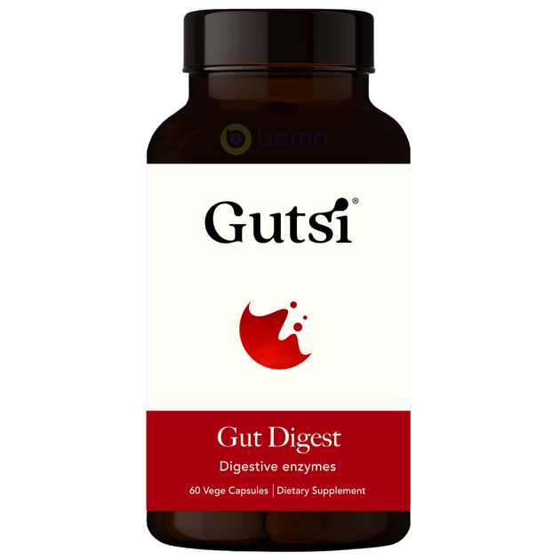 Gutsi, Gut Digest, Digestive Enzymes, 60 Vege Capsules | bemo