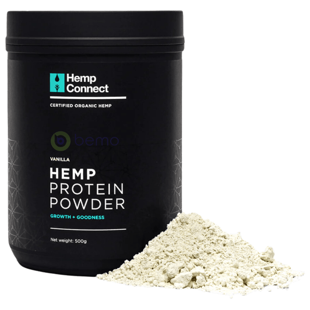 Hemp Connect, Hemp Protein Powder, Vanilla, 500g | bemo