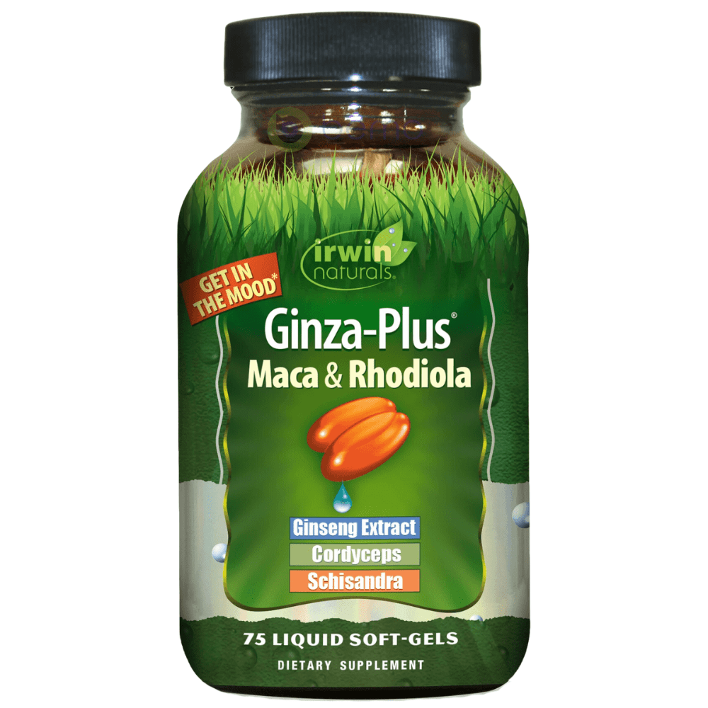 Irwin Naturals, Ginza-Plus Maca & Rhodiola, 75 soft-gels | bemo