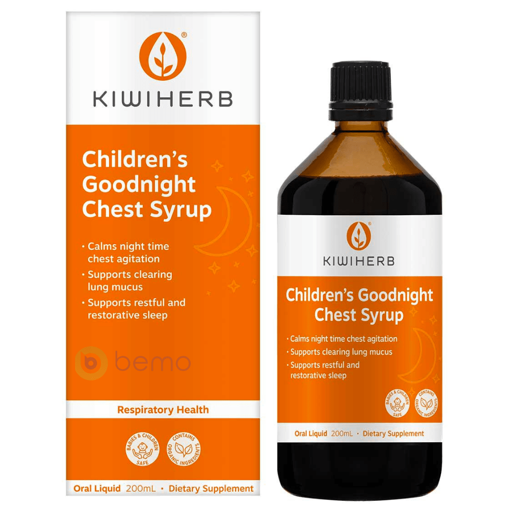 KiwiHerb, Children's Goodnight Chest Syrup, Oral Liquid 200ml | bemo