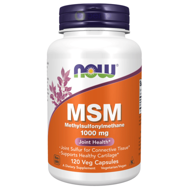 Now Foods, MSM, Methylsulfonylmethane, 1000mg, 120 Veg Capsules | bemo