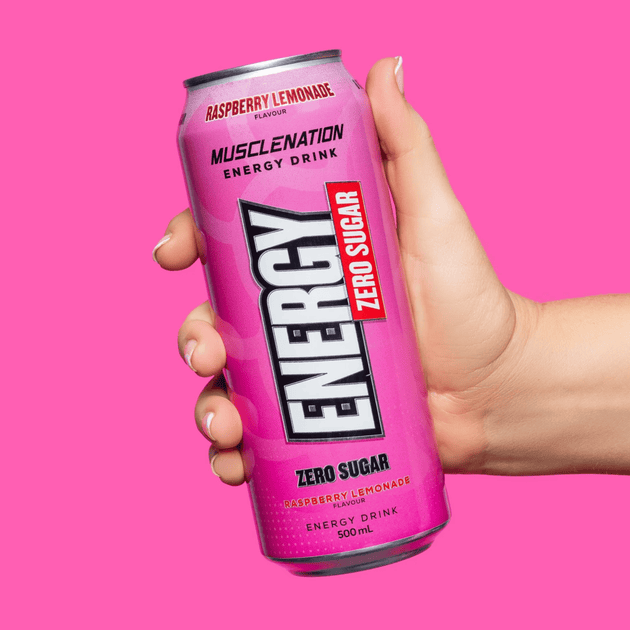 Muscle Nation, Energy Zero Sugar, Raspberry Lemonade, 500ml | bemo