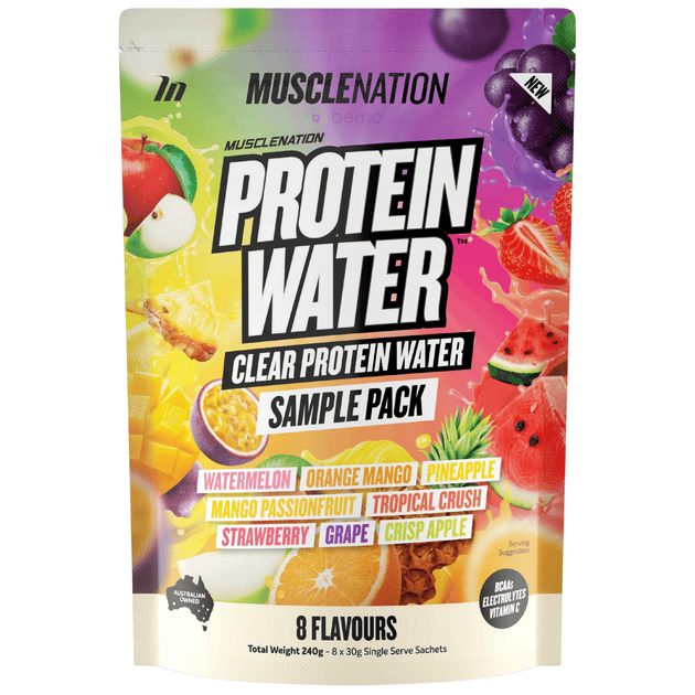 Muscle Nation, Protein Water, 8 Serve Sample Pack | bemo