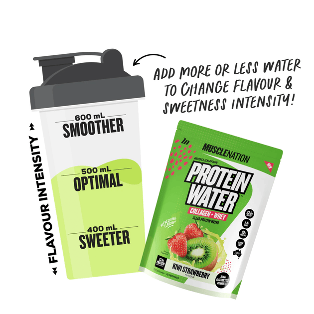 Muscle Nation, Protein Water, Kiwi Strawberry, 750g Powder | bemo