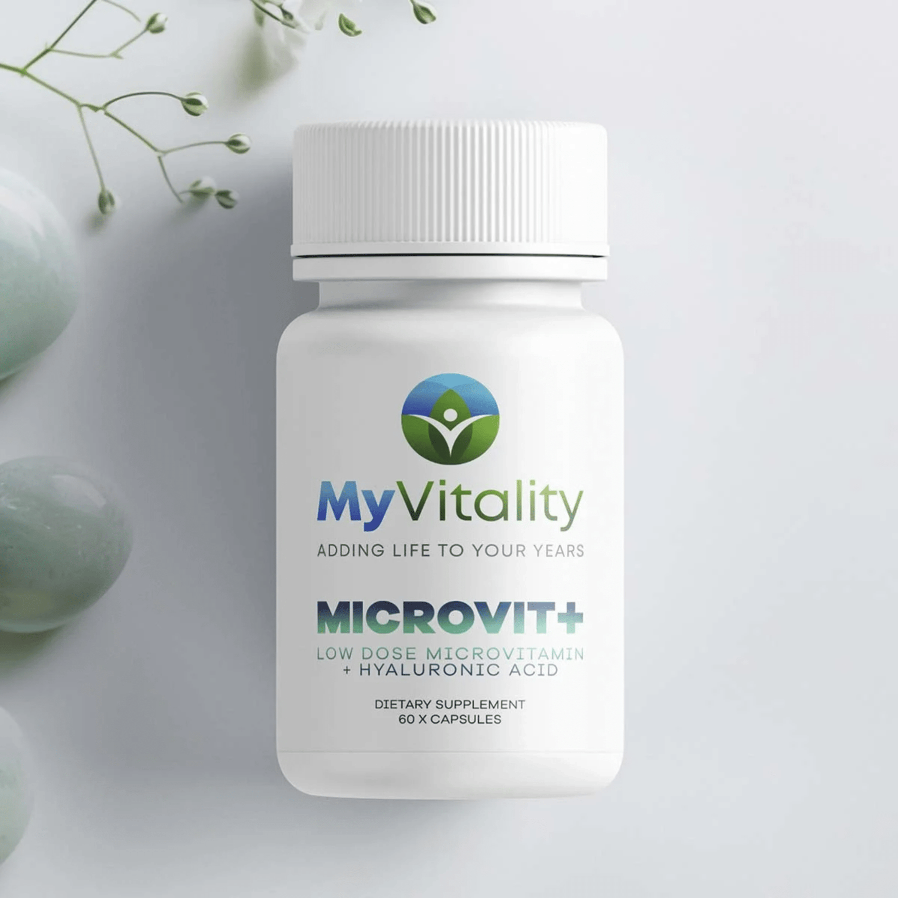 MyVitality, Hyaluronic Acid + Micro-Vitamins, 60 Capsules | bemo