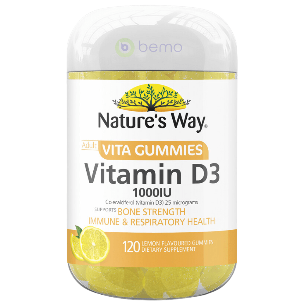 Nature's Way, Adult Vita Gummies, Vitamin D3 1000IU, 120s | bemo