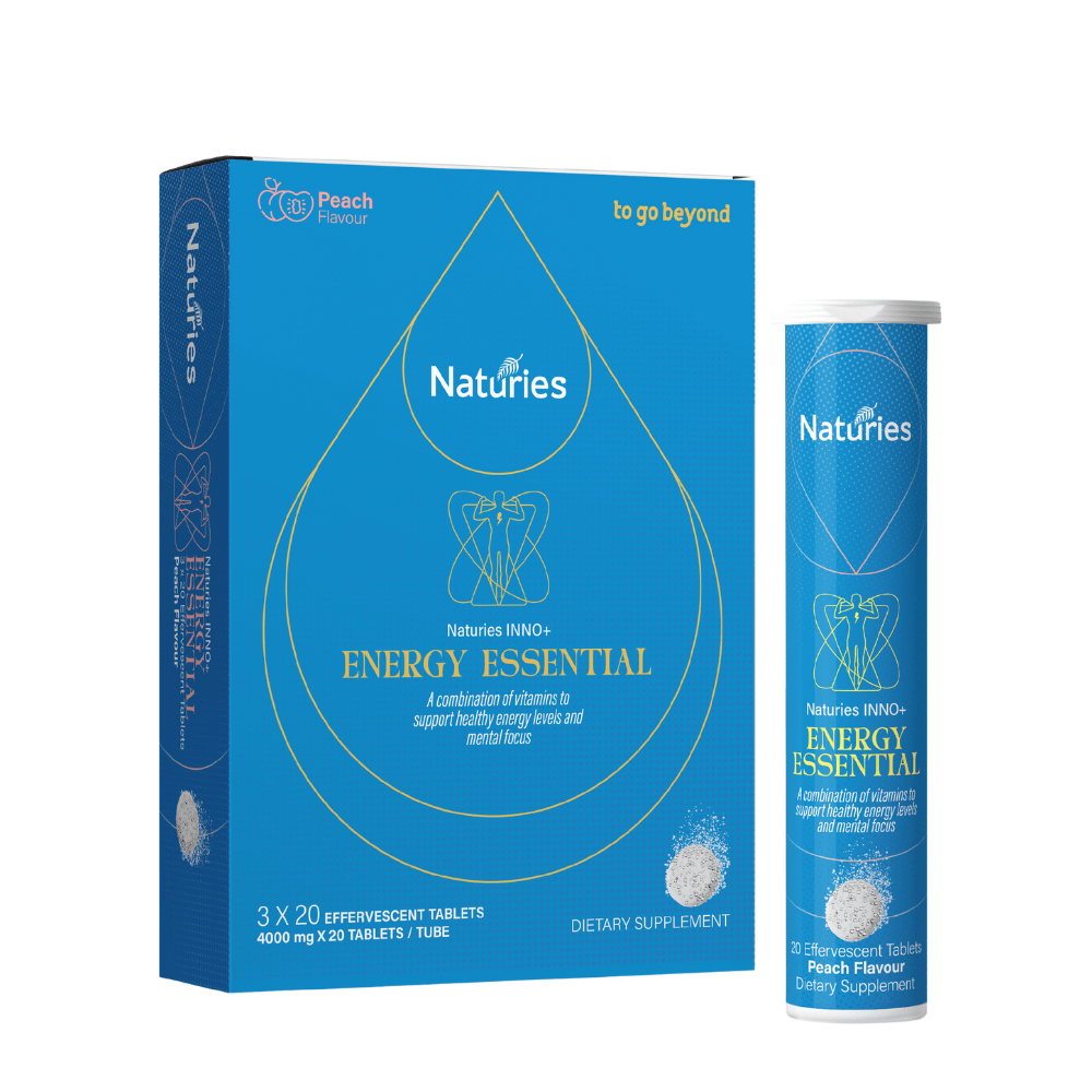 Naturies, Energy Essential Effervescent Tablets, 3x20 Tabs | bemo