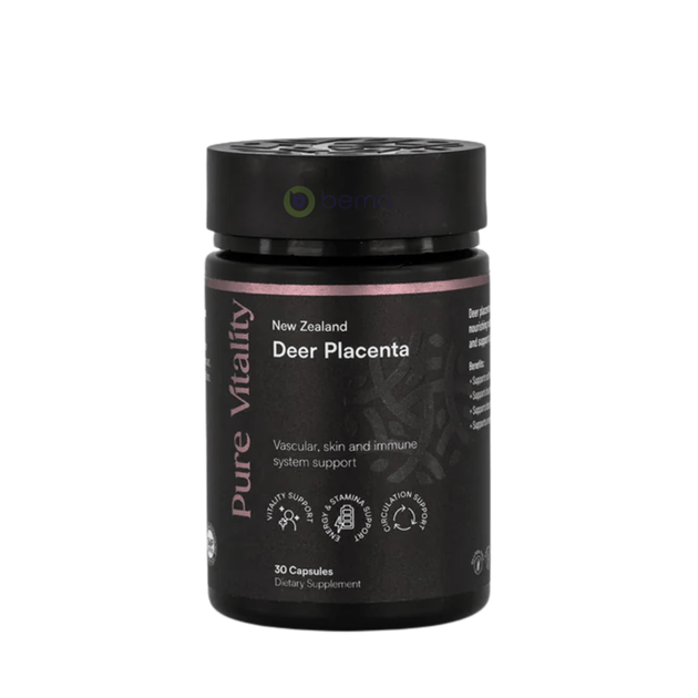 Pure Vitality, Deer Placenta, 350mg, 30 caps | bemo