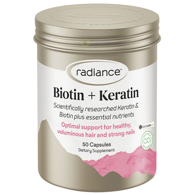 Radiance, Biotin + Keratin, 50 Capsules | bemo