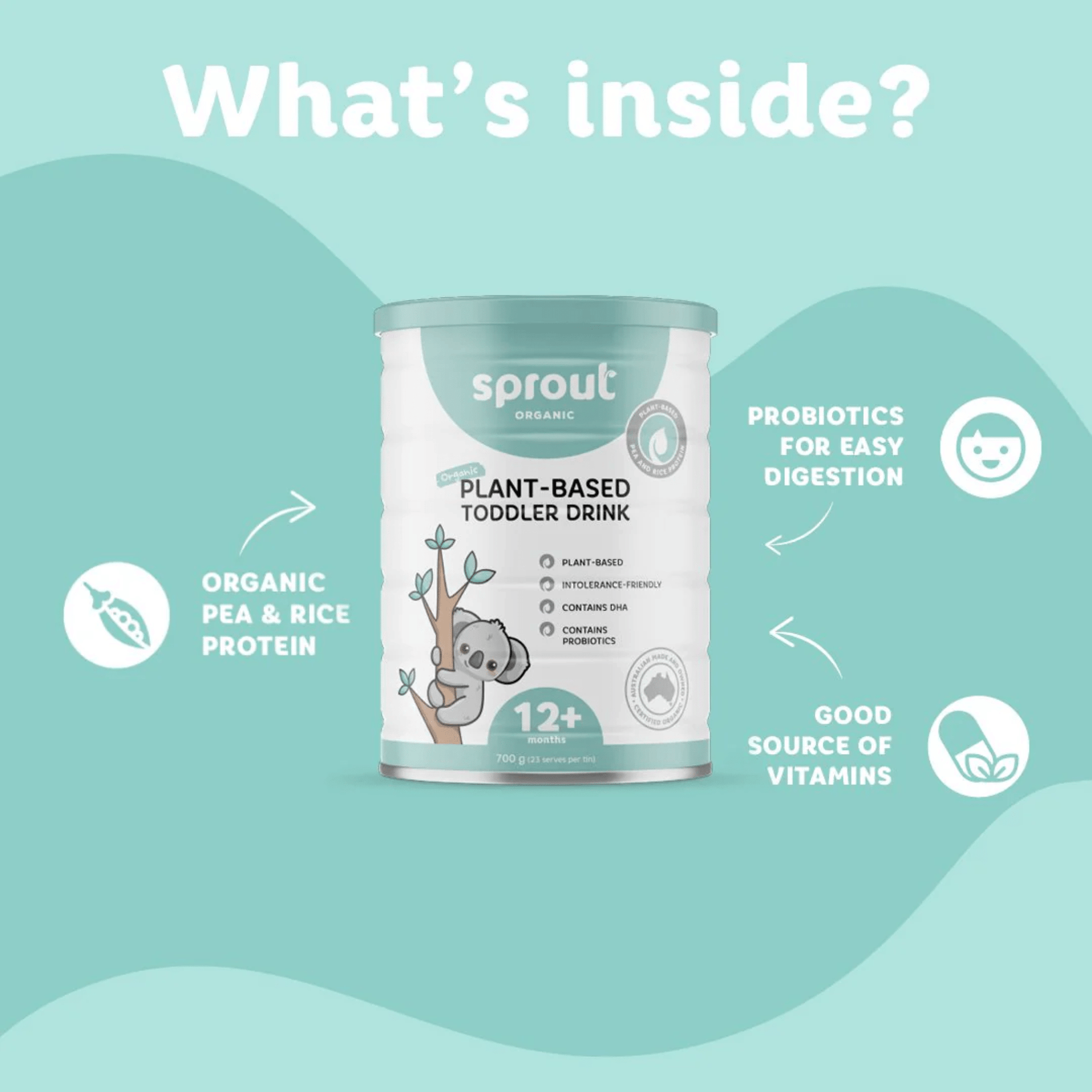Sprout Organic, Organic Plant Based Toddler Drink, 700g | bemo