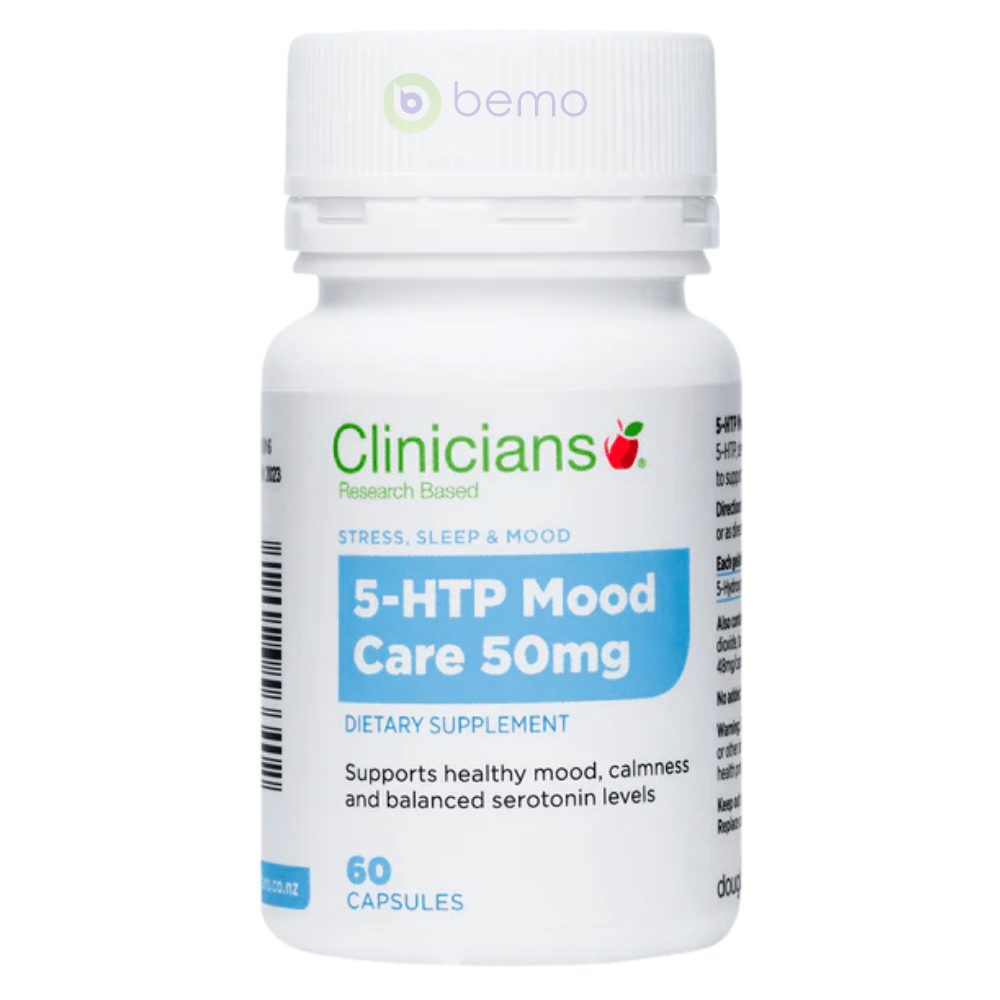 Clinicians, 5-HTP Mood Care 50mg, 60 Capsules | bemo