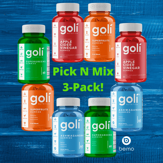 Goli Pick N Mix 3-Pack You CHOOSE! | bemo