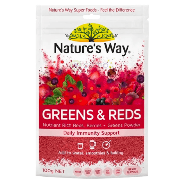 Nature's Way, Greens & Reds Superfood Powder, 100g | bemo