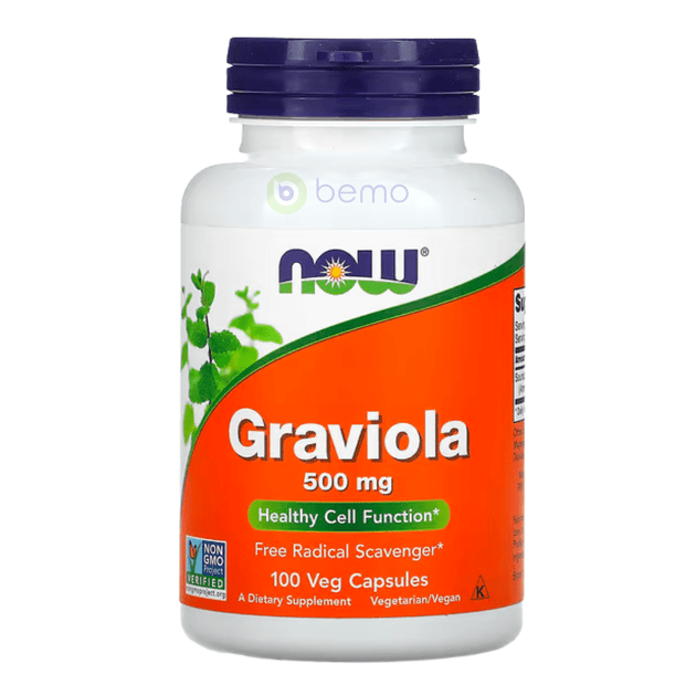 Now Foods, Graviola 500mg, 100 VCaps | bemo