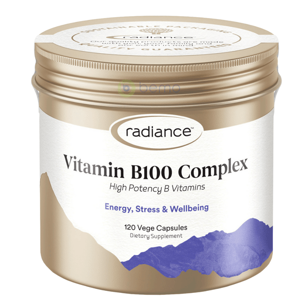 Radiance, Vitamin B100 Complex, 120 Caps | bemo